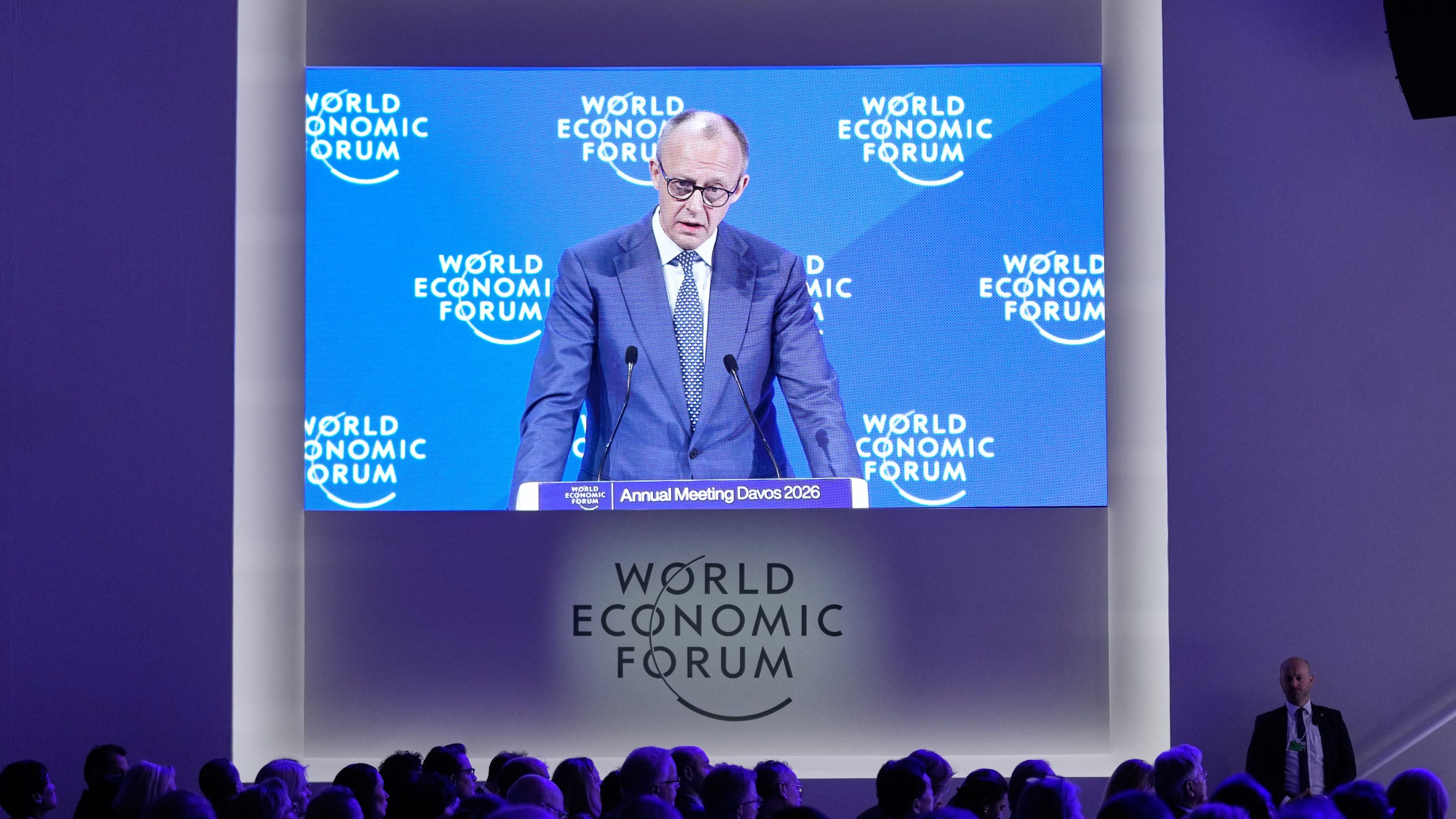 Merz bei WEF in Davos: „Wir sind in eine Zeit der Großmachtpolitik ...