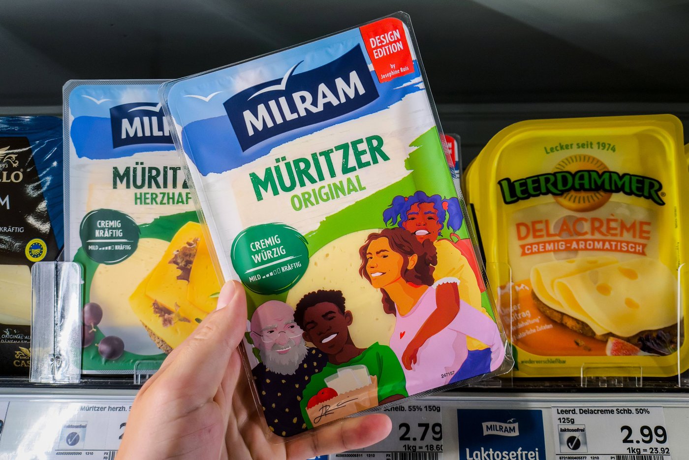 Milram Käse: Shitstorm wegen Verpackung als „politisches Statement“