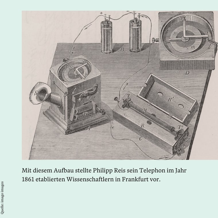Wer hat das Telefon erfunden? Der Hesse Philipp Reis war es in Wirklichkeit